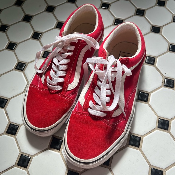 Vans | Shoes | Red Old Skool Vans | Poshmark
